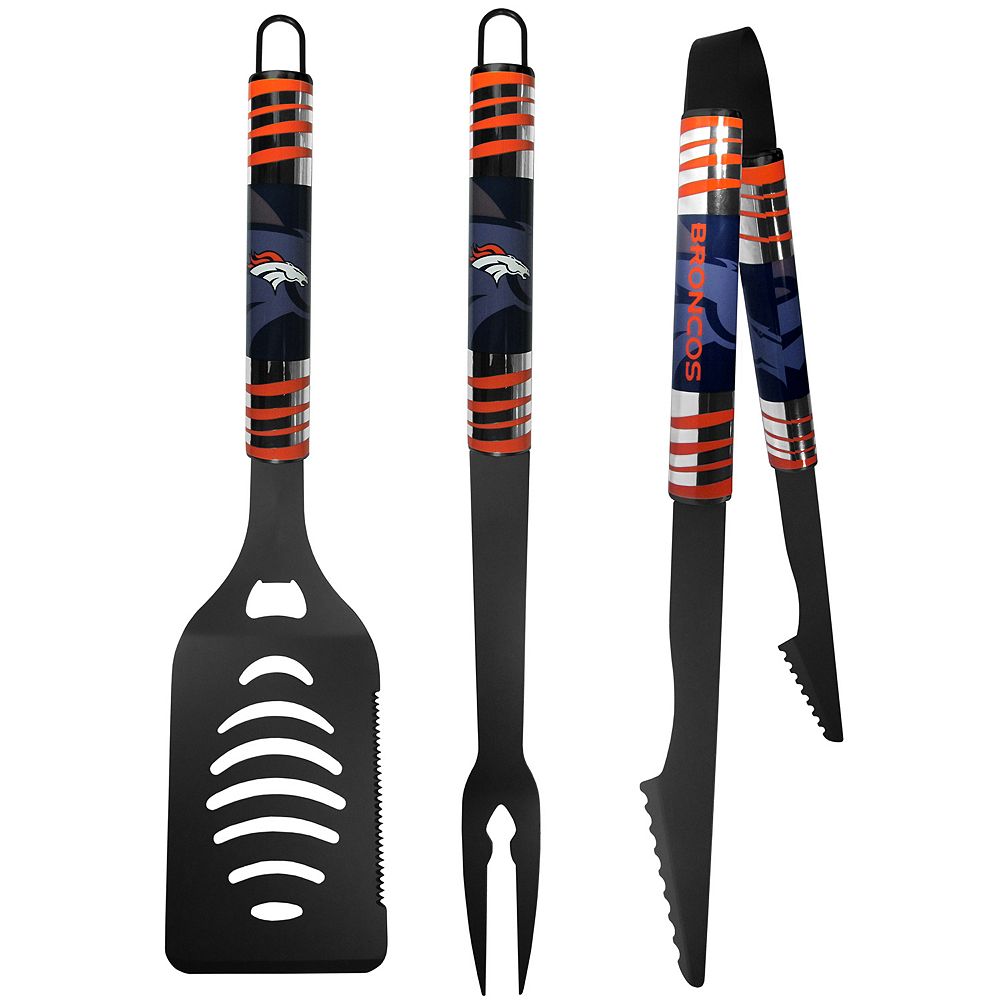 NFL Denver Broncos 3-Piece Tailgater BBQ Tool Set