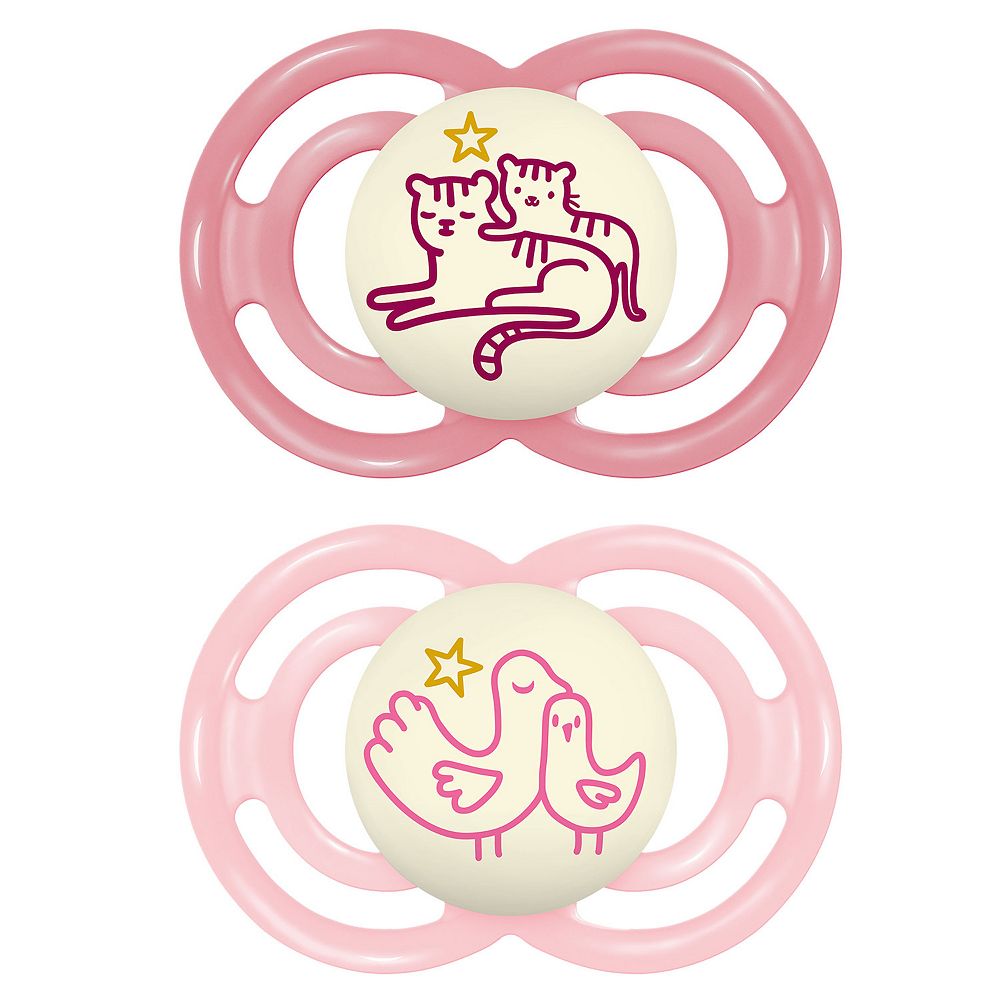 MAM Perfect Night Baby Pacifier, 6-16 Months 2-Pack
