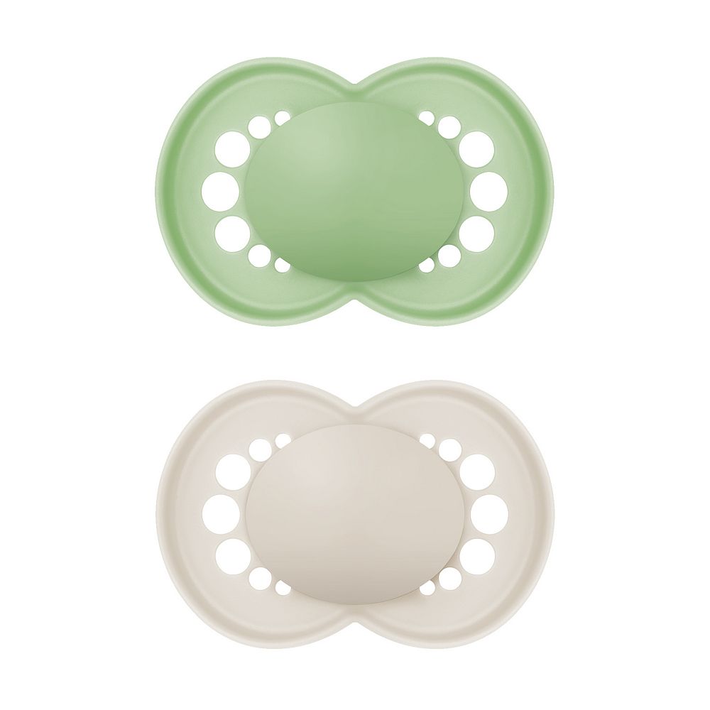 MAM Original Matte Baby Pacifier with Sterilizing Case, 16+ Months 2-Pack