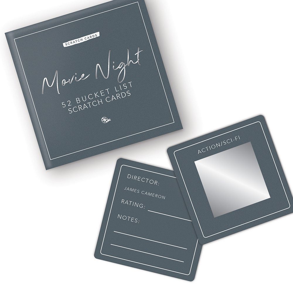 Gift Republic Movie Night Scratch Cards - 52 Mystery Movies to Discover