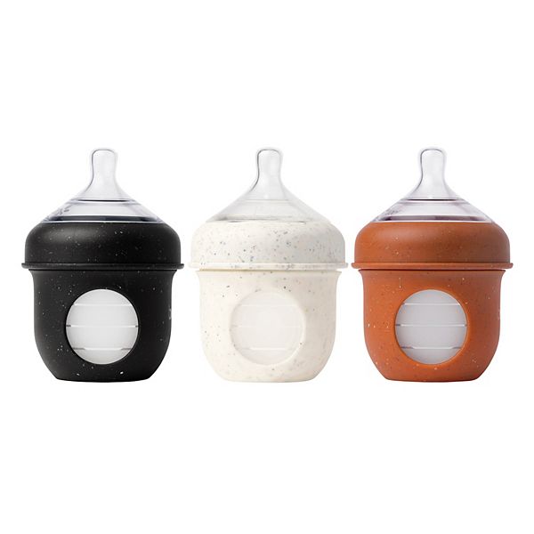 Boon Nursh 3-Pack 4-oz. Silicone Baby Bottles
