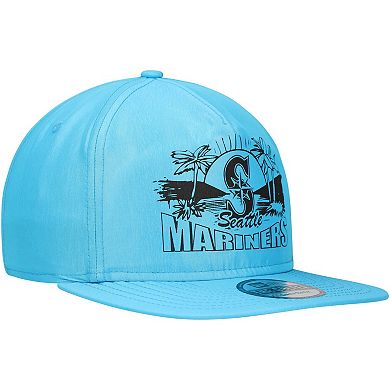 Men's New Era Blue Seattle Mariners Neon Golfer Snapback Hat