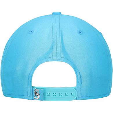 Men's New Era Blue Seattle Mariners Neon Golfer Snapback Hat