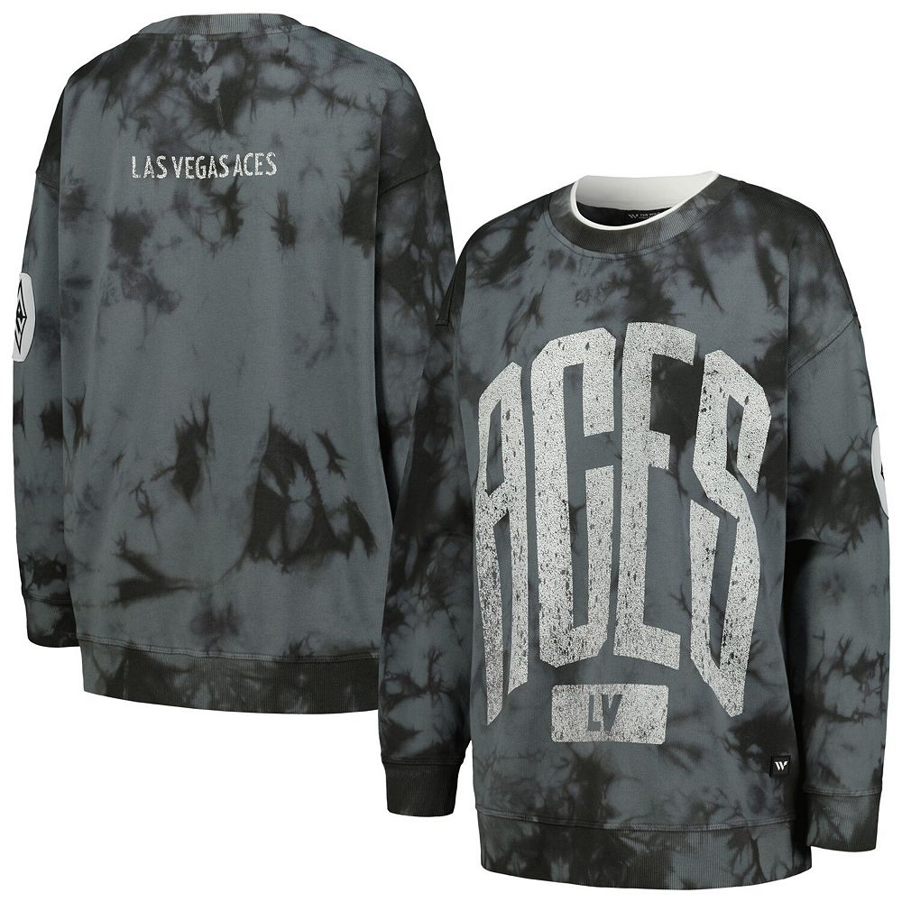 Women's The Wild Collective Charcoal Las Vegas Aces Overdye Pullover ...