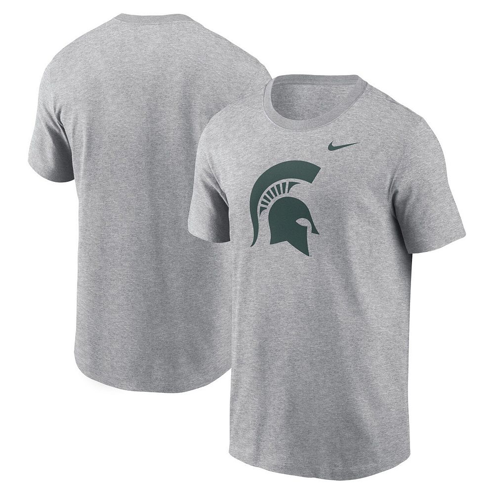 Men's Nike Heather Gray Michigan State Spartans Primetime Evergreen ...