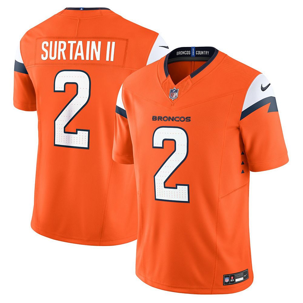 Men's Nike Patrick Surtain II Orange Denver Broncos Mile High ...