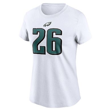 Women's Nike Saquon Barkley White Philadelphia Eagles Player Name ...