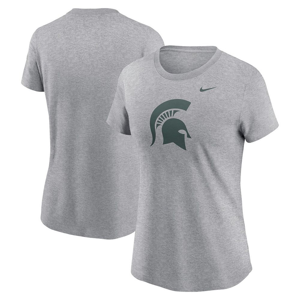 Women's Nike Heather Gray Michigan State Spartans Primetime Evergreen ...