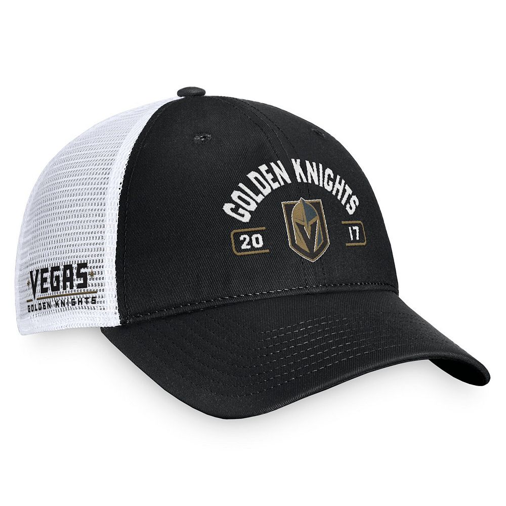 Men's Fanatics Black/White Vegas Golden Knights Free Kick Trucker ...