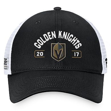 Men's Fanatics Black/White Vegas Golden Knights Free Kick Trucker ...