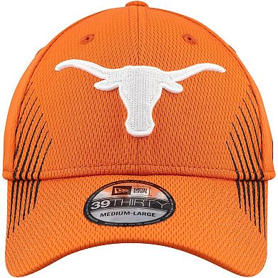 Men's New Era Texas Orange Texas Longhorns Active Slash Sides 39THIRTY ...