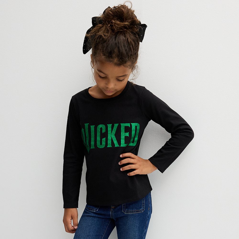Girls 4-12 Jumping Beans® Wicked Logo Long Sleeve Graphic Tee
