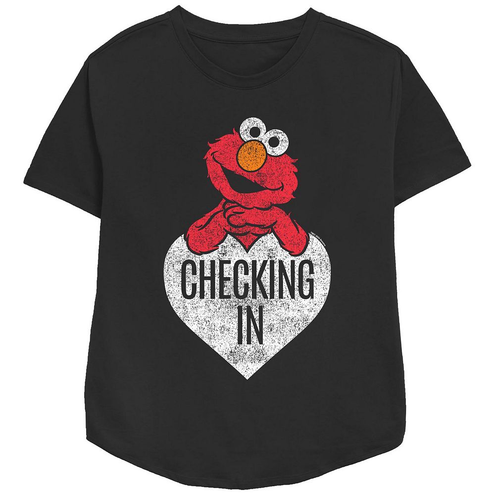 Women's PBS Kids Sesame Street Elmo Checking In Graphic Tee