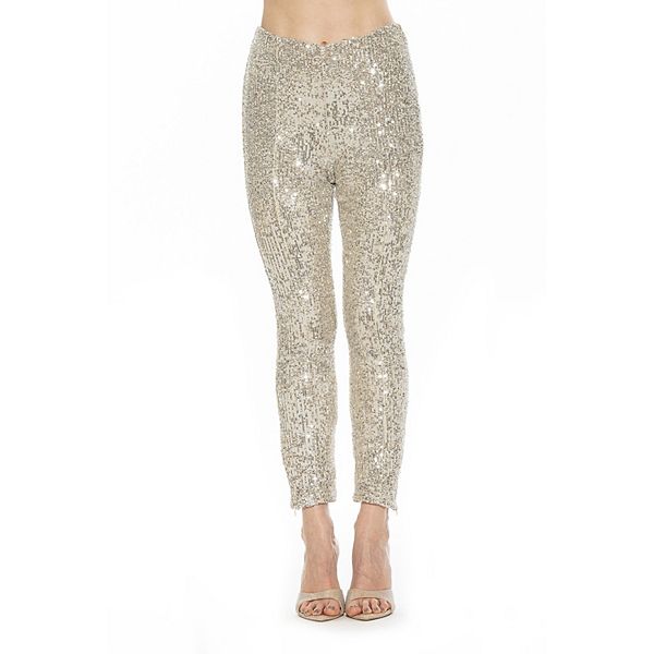 Women's ALEXIA ADMOR Daena High Waist Stretch Sequin Leggings