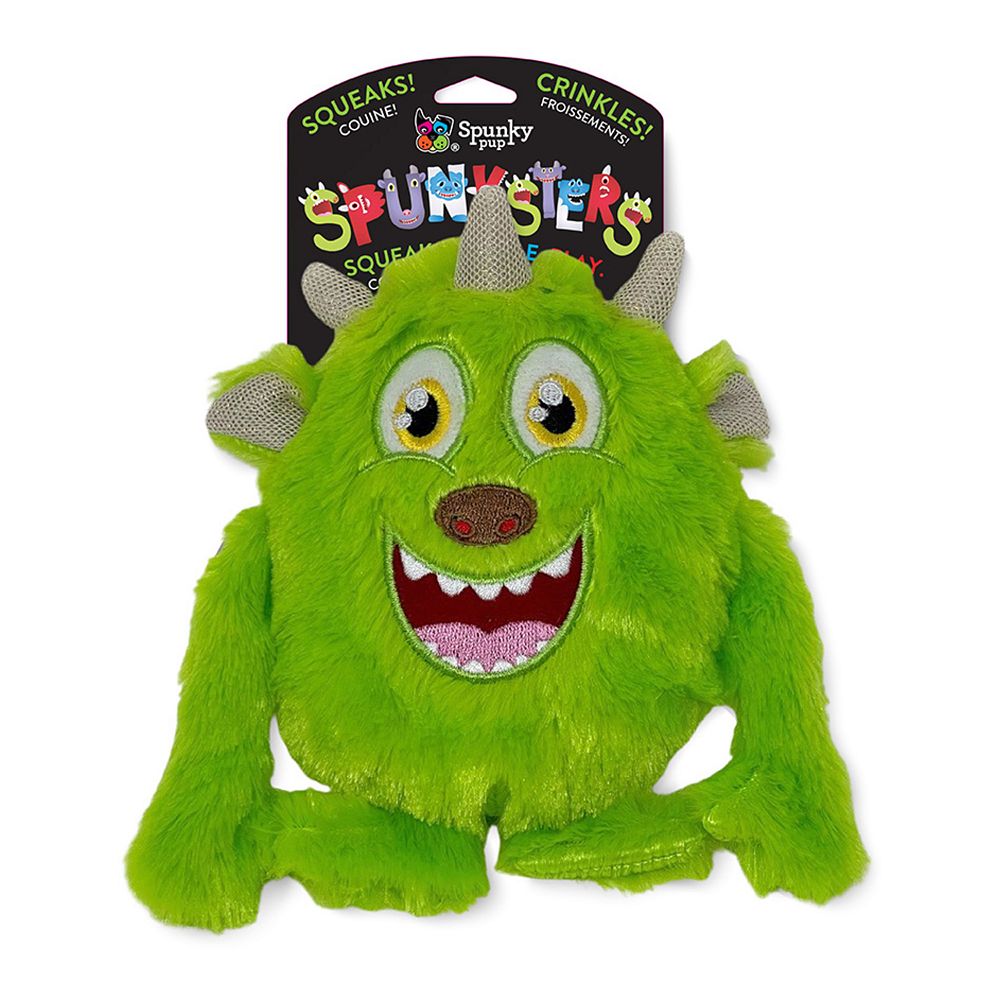 Spunky Pup Spunksters Monster Plush With Squeaker