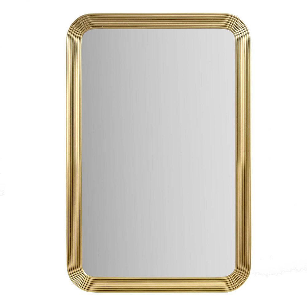 Madison Park Aurelia Rounded Rectangle Fluted Wall Mirror
