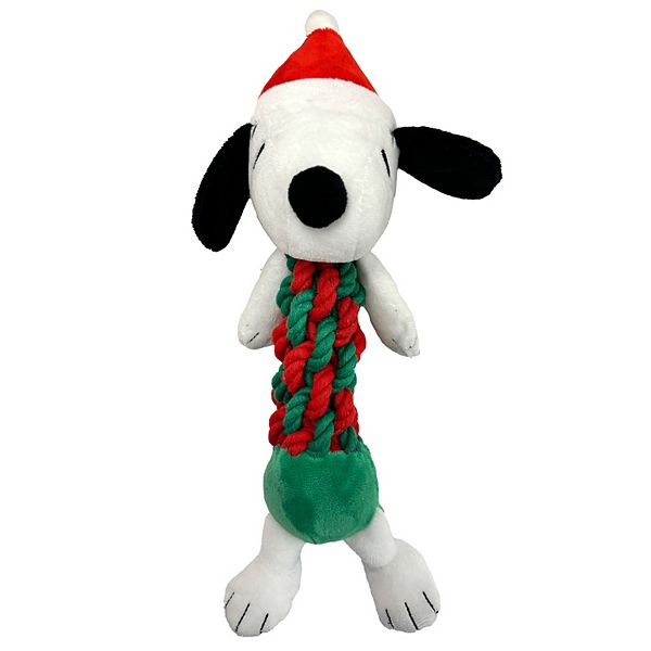 Holiday Peanuts Snoopy Rope Body Dog Toy