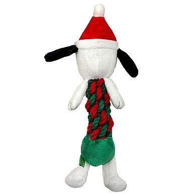 Holiday Peanuts Snoopy Rope Body Dog Toy