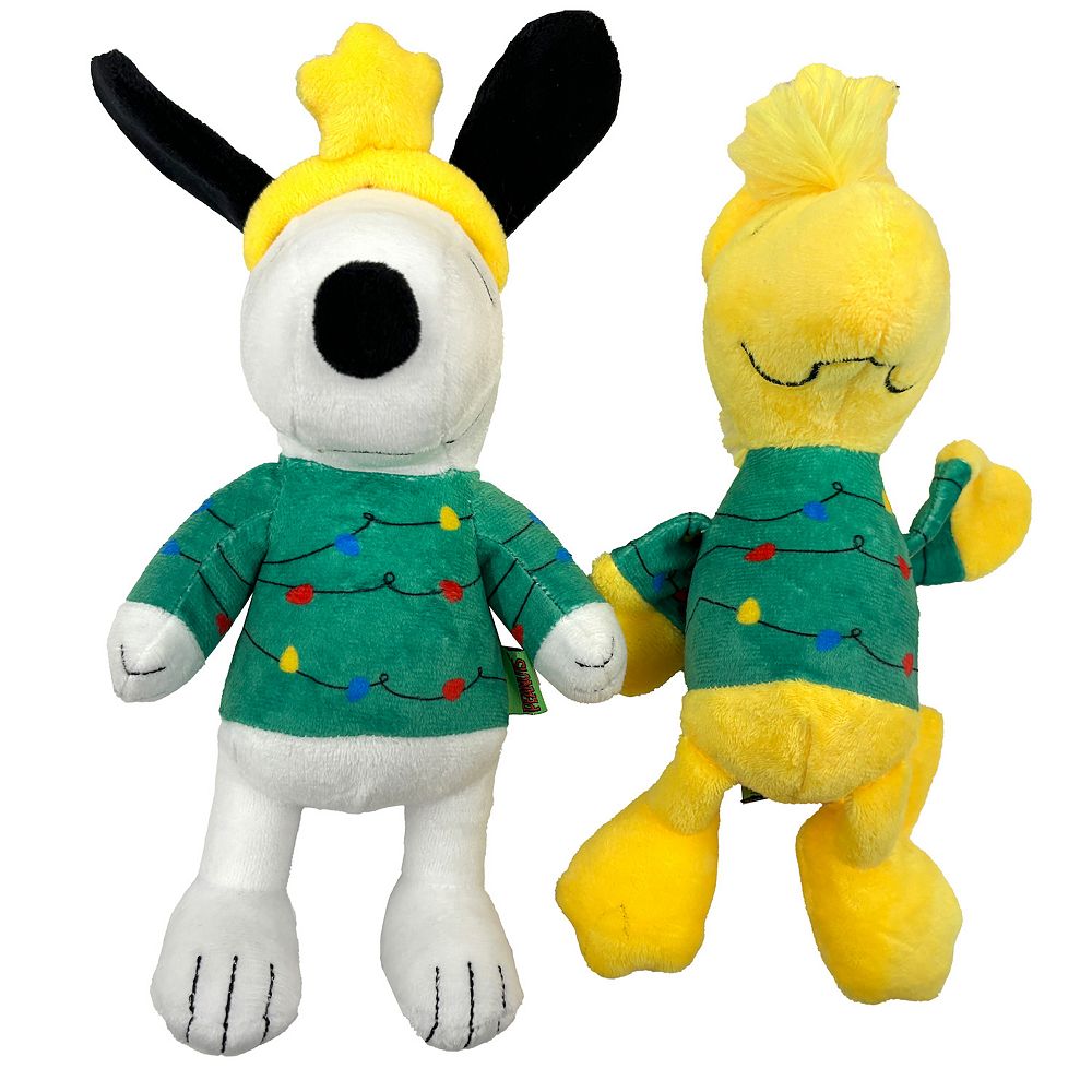 Holiday Peanuts 2-pc. Snoopy & Woodstock Dog Toy Set