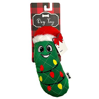 Woof Tough Chew Holiday Pickle Dog Toy