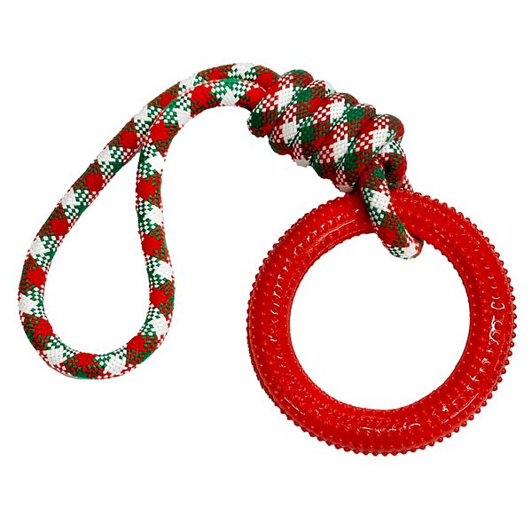Woof Spiky TPR Ring Rope Dog Toy