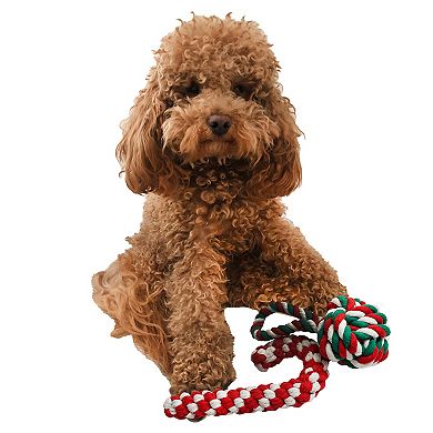 Woof Ball & Rope Dog Toys 2-pk.