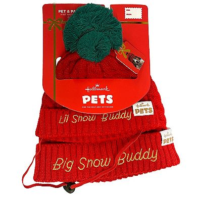Hallmark Pets Knit Human & Pet Hat 2-piece Set