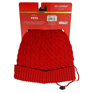Hallmark Pets Knit Human & Pet Hat 2-piece Set