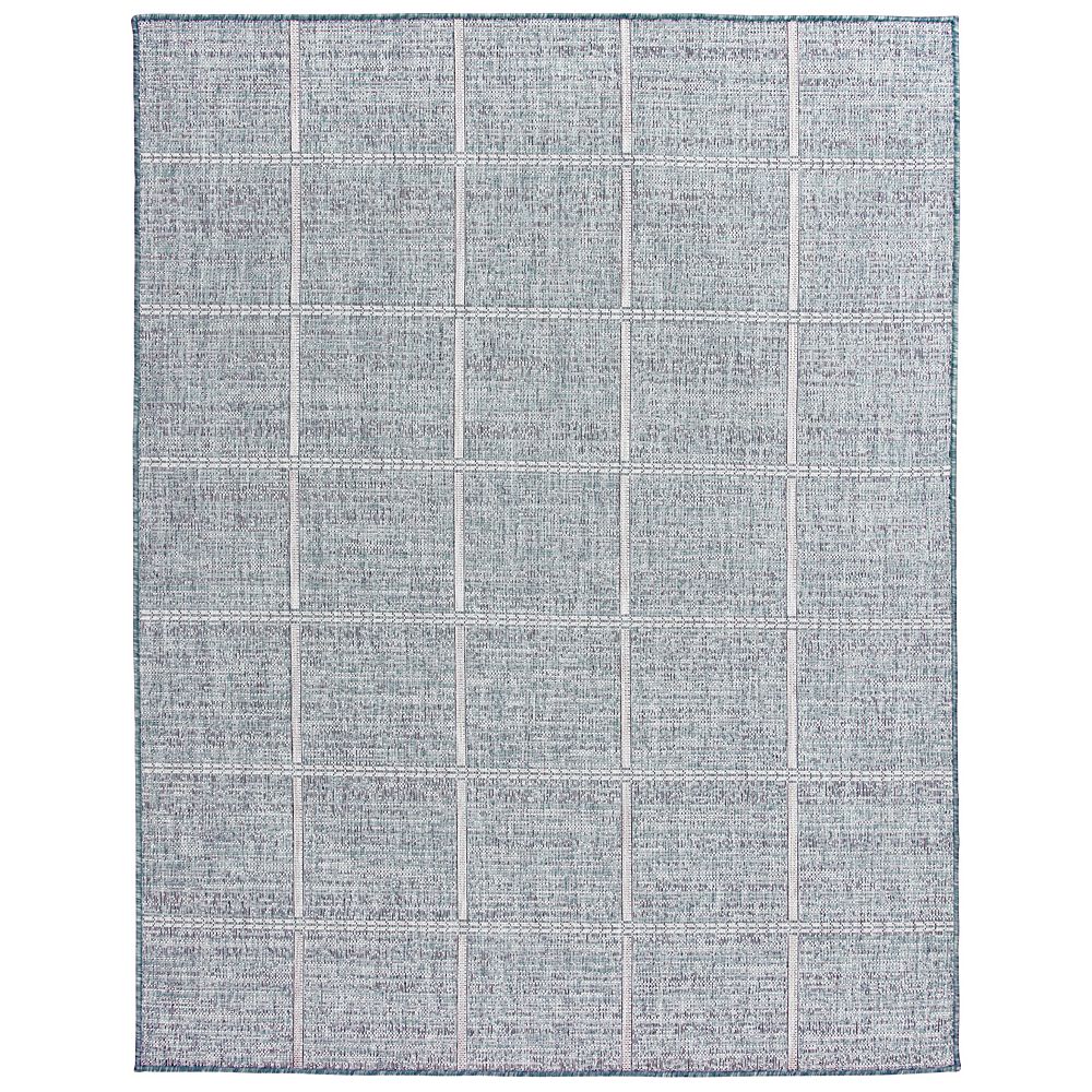 Loomaknoti Mykonos Windowpane Print Indoor / Outdoor Area Rug