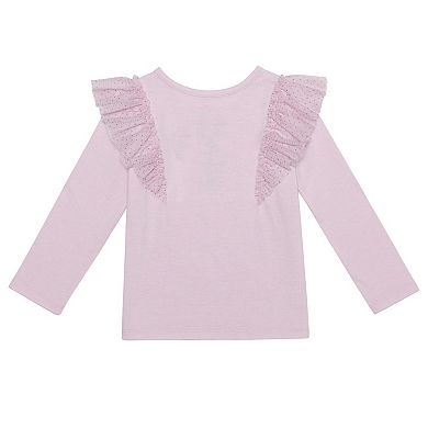 Girls 4-12 Hello Kitty Long Sleeve Ruffle Top