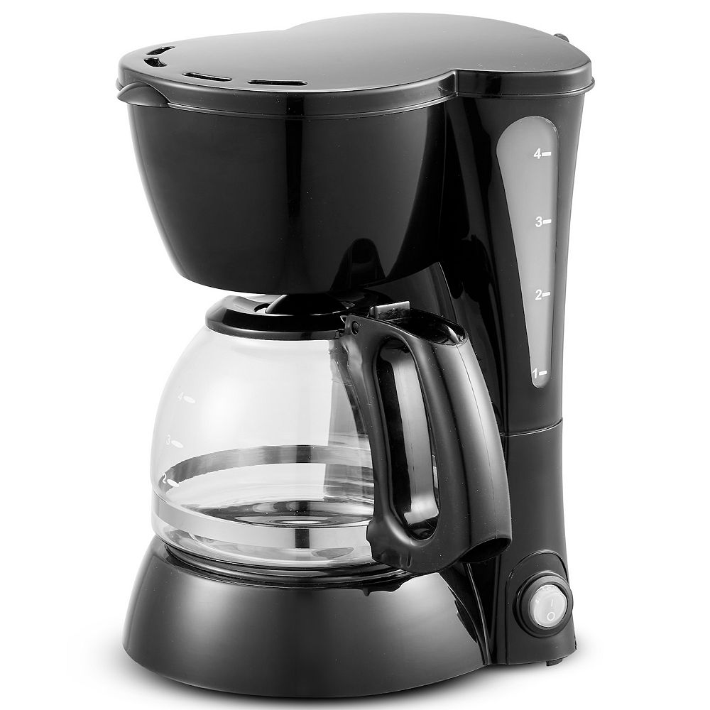 Elite Cuisine 4-Cup Brew & Drip Coffee Maker with Pause & Serve