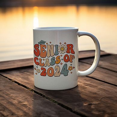 Colorful Flower Senior Class Of 2024 Graduation Mug - Cute Graduation ...