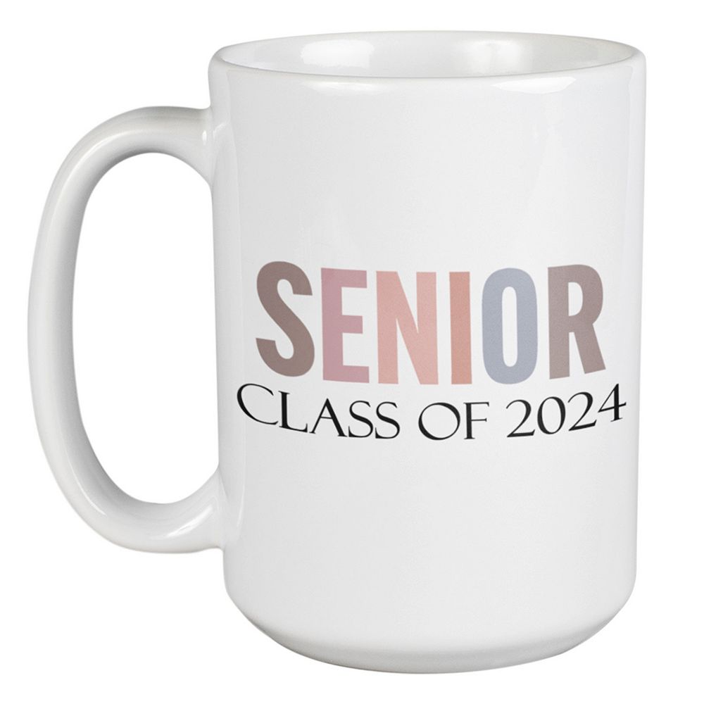 Simple Senior 2024 Graduation Coffee Mug - Cute Graduation Gifts For ...