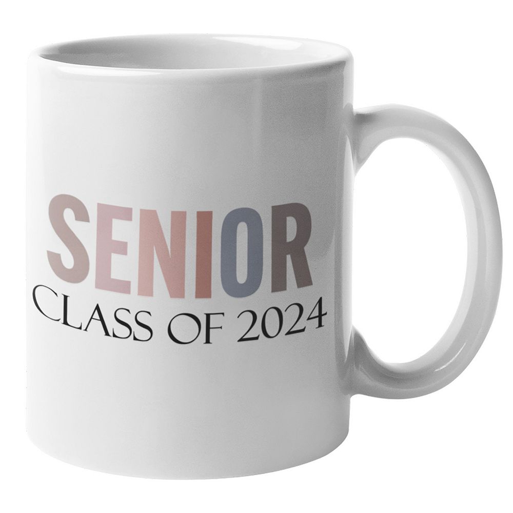 Simple Senior 2024 Graduation Coffee Mug - Cute Graduation Gifts For ...