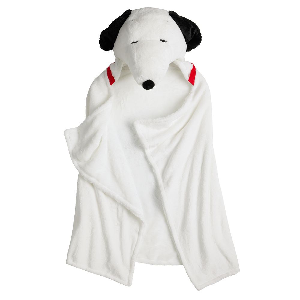 Kids Peanuts Snoopy Hooded Throw Blanket