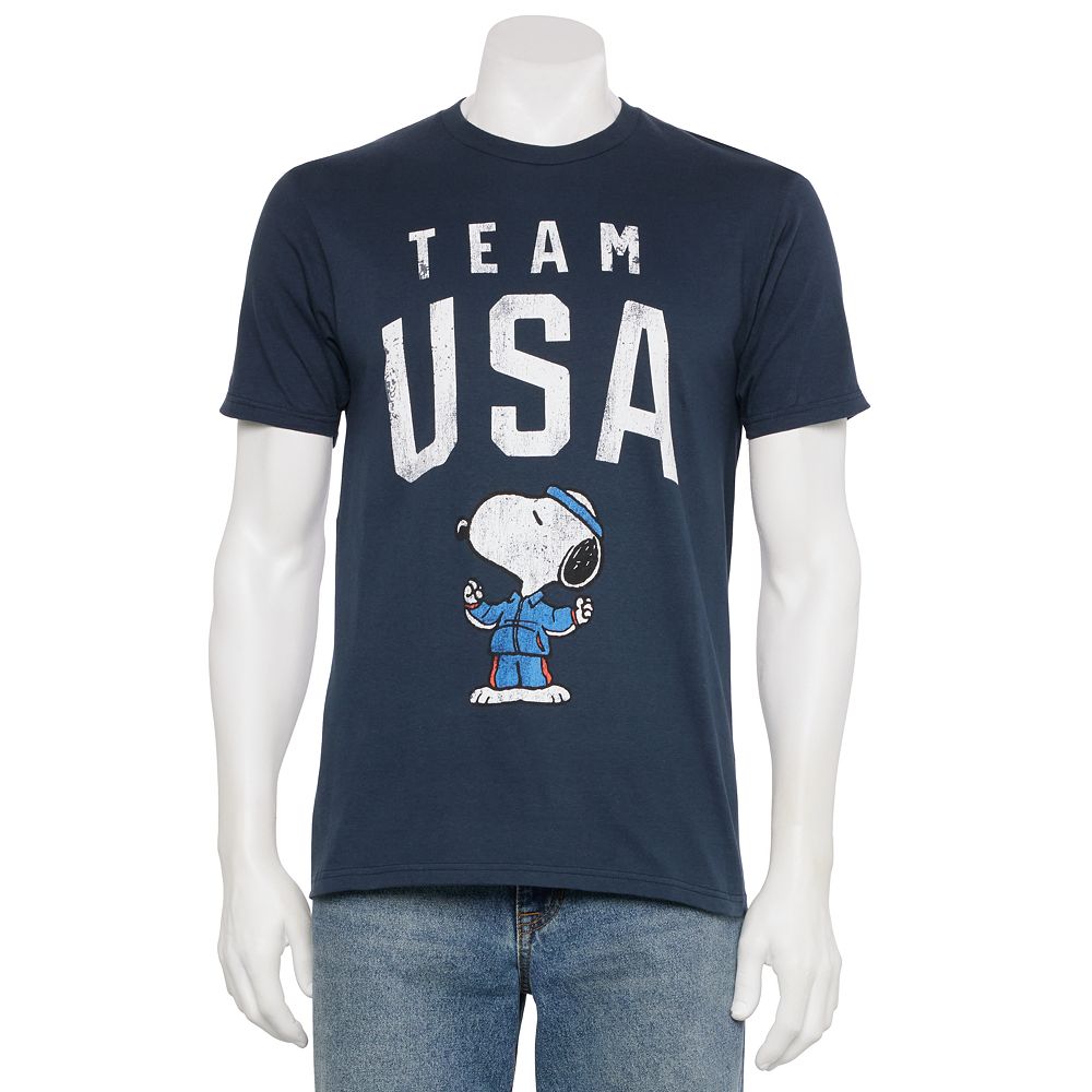 Men's Peanuts Snoopy Team USA Olympics Graphic Tee