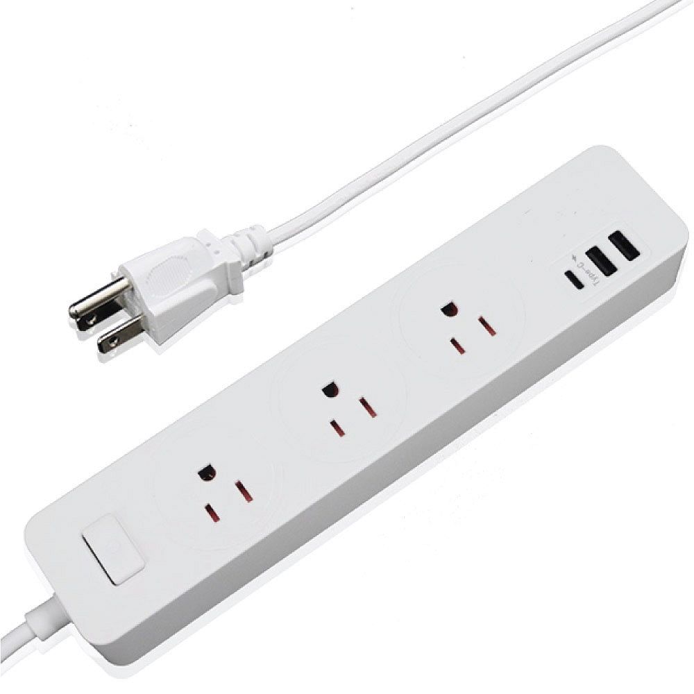 Wbm Smart Extension Cord Socket 5.9 Ft 10 A, Power Strip With 2 Usb ...
