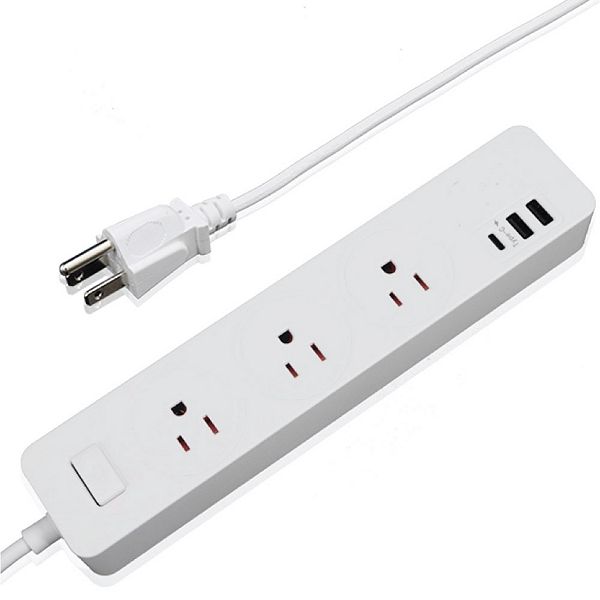 Wbm Smart Extension Cord Socket 5.9 Ft 10 A, Power Strip With 2 Usb ...