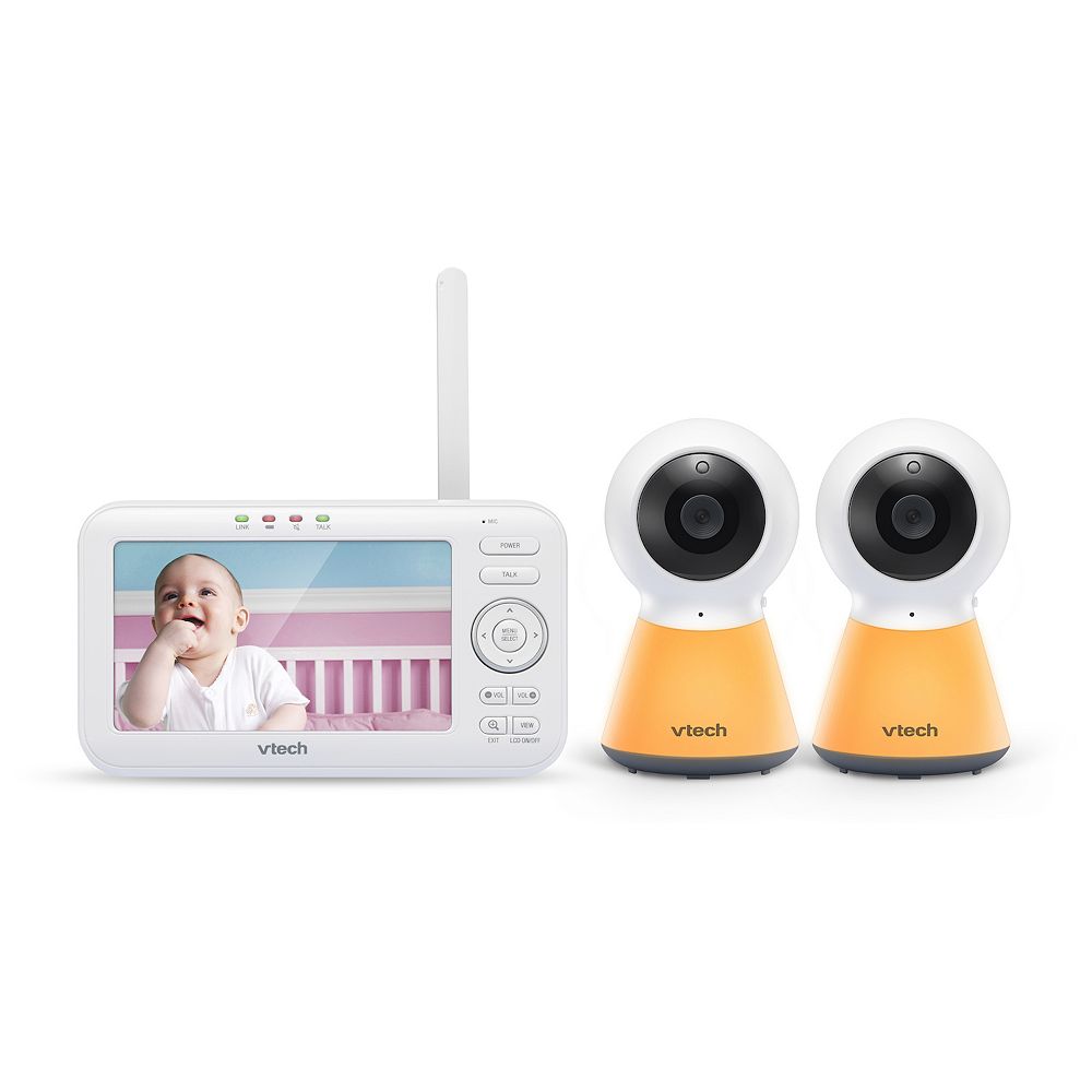 VTech Two Camera 5" Digital Video Baby Monitor with Adaptive Night Light