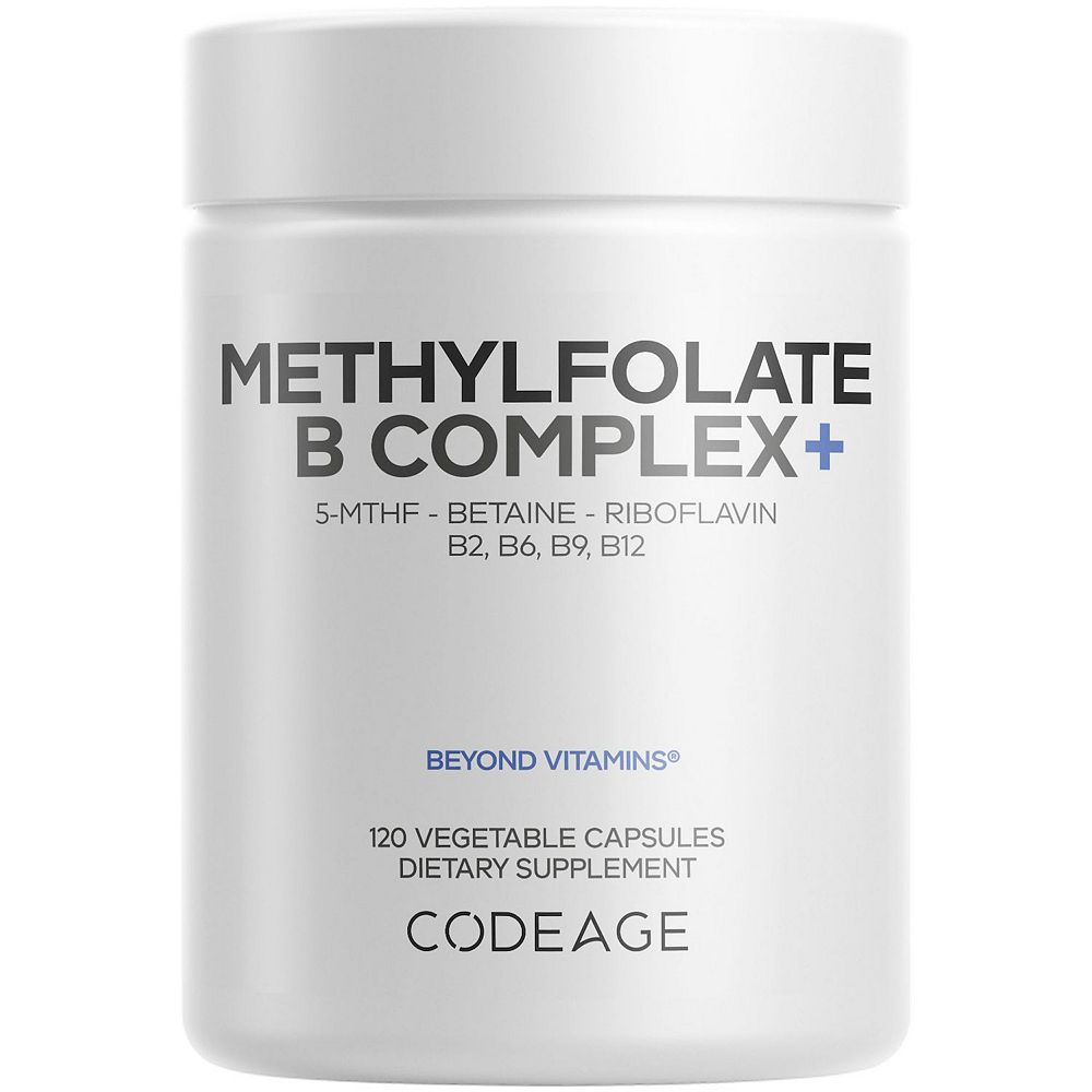 Codeage Methylfolate B Complex - Folate Riboflavin B6 & B12 120 ct