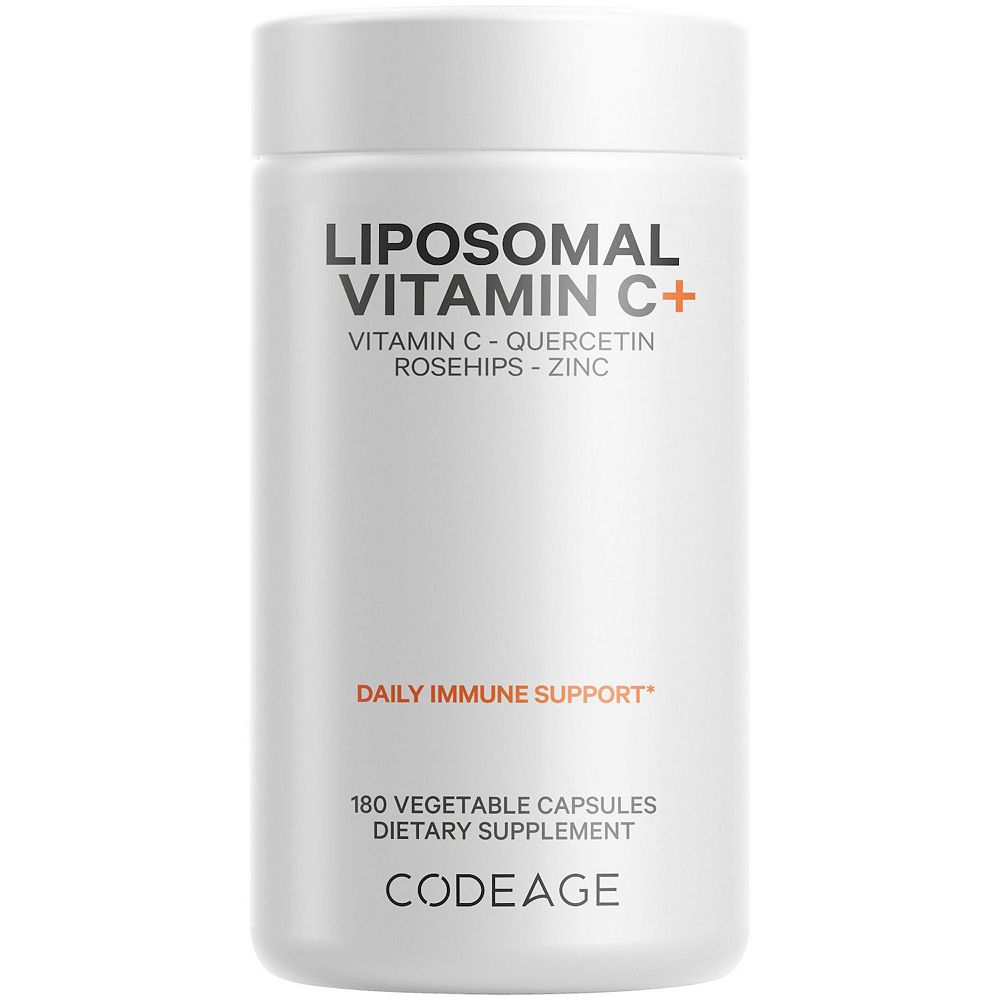 Codeage Liposomal Vitamin C 1500mg + Zinc Supplement 180 ct