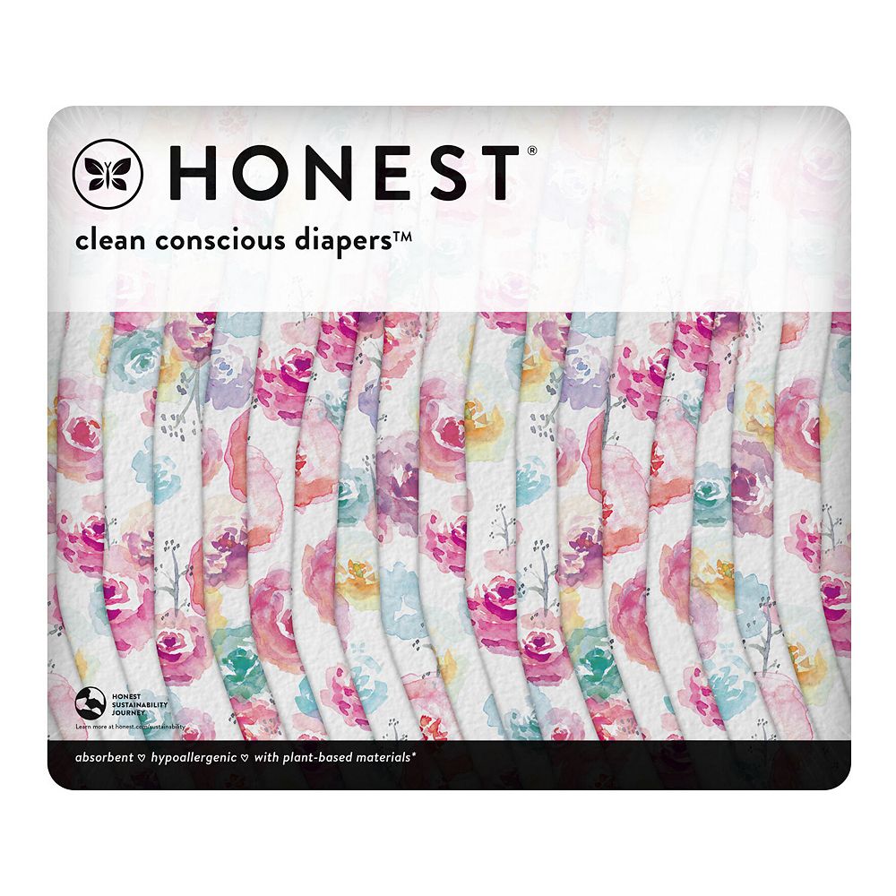 The Honest Company Diapers Size 1 Rose Clean Conscious Diapers