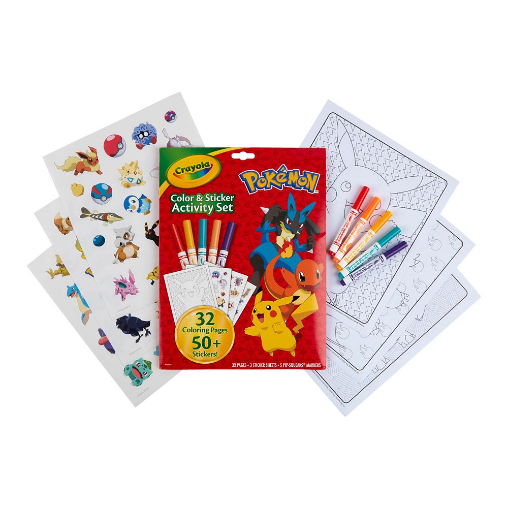 Crayola Pokemon Color & Sticker Activity Set