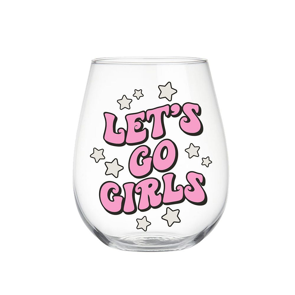 Design Clique Let's Go Girls Wine Glass