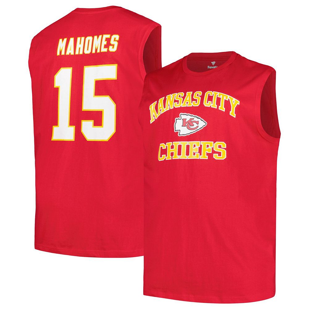 Men's Fanatics Patrick Mahomes Red Kansas City Chiefs Big & Tall Muscle ...