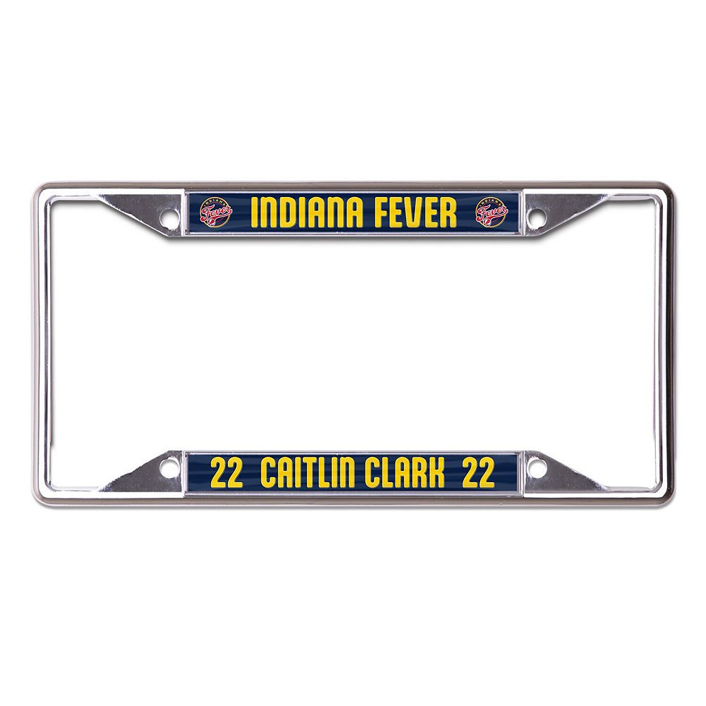 WinCraft Caitlin Clark Indiana Fever Laser Cut Metal License Plate Frame