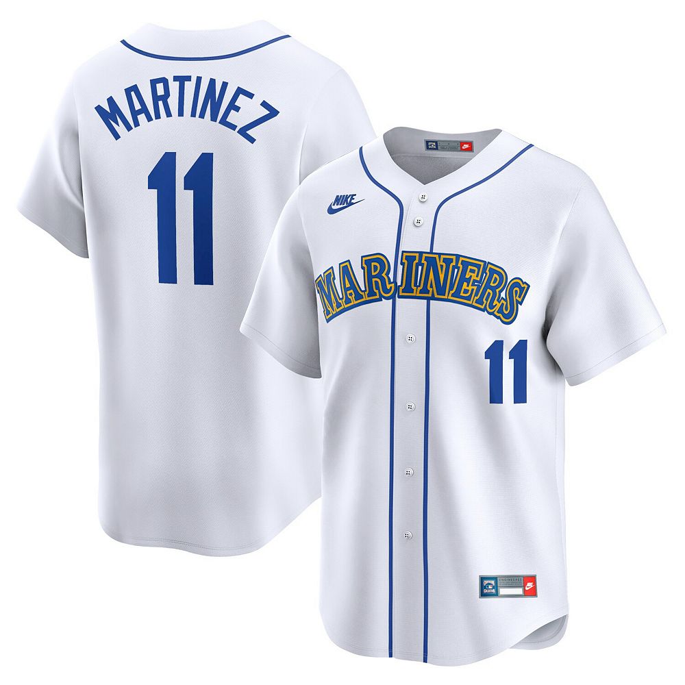 Men's Nike Edgar Martinez White Seattle Mariners Throwback Cooperstown ...