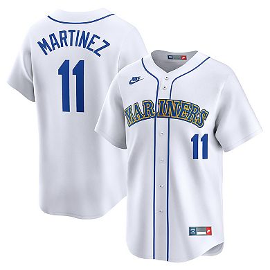Men's Nike Edgar Martinez White Seattle Mariners Throwback Cooperstown ...