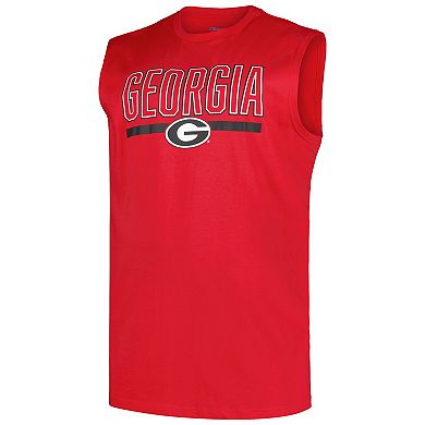 Men's Profile Red Georgia Bulldogs Big & Tall Tank Top