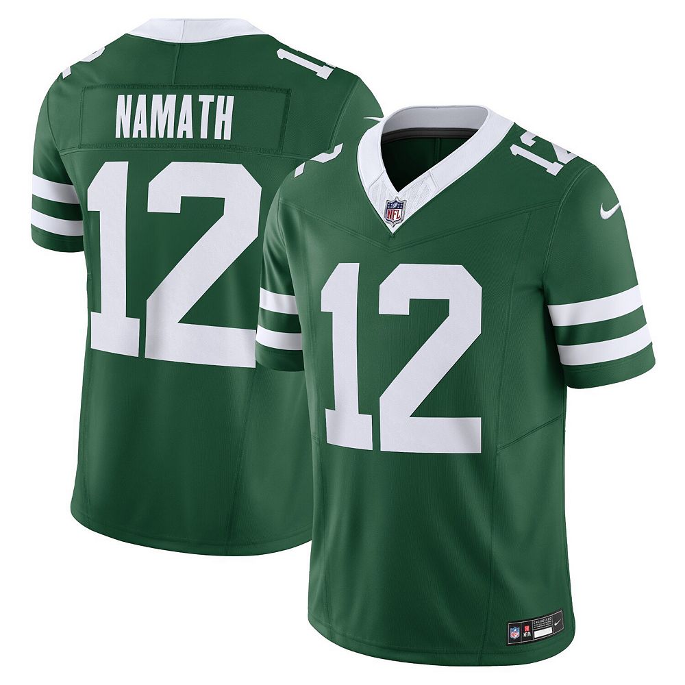 Men's Nike Joe Namath Legacy Green New York Jets Vapor F.U.S.E. Limited ...